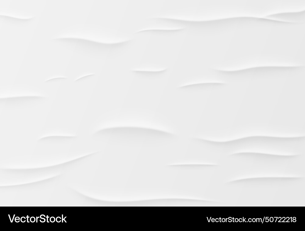 White glued and wrinkled paper background Vector Image