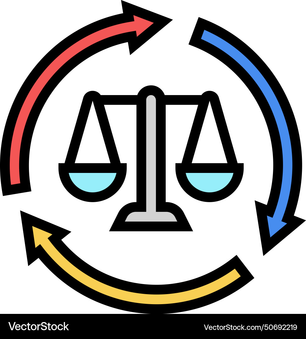 Adaptive regulation energy policy color icon Vector Image