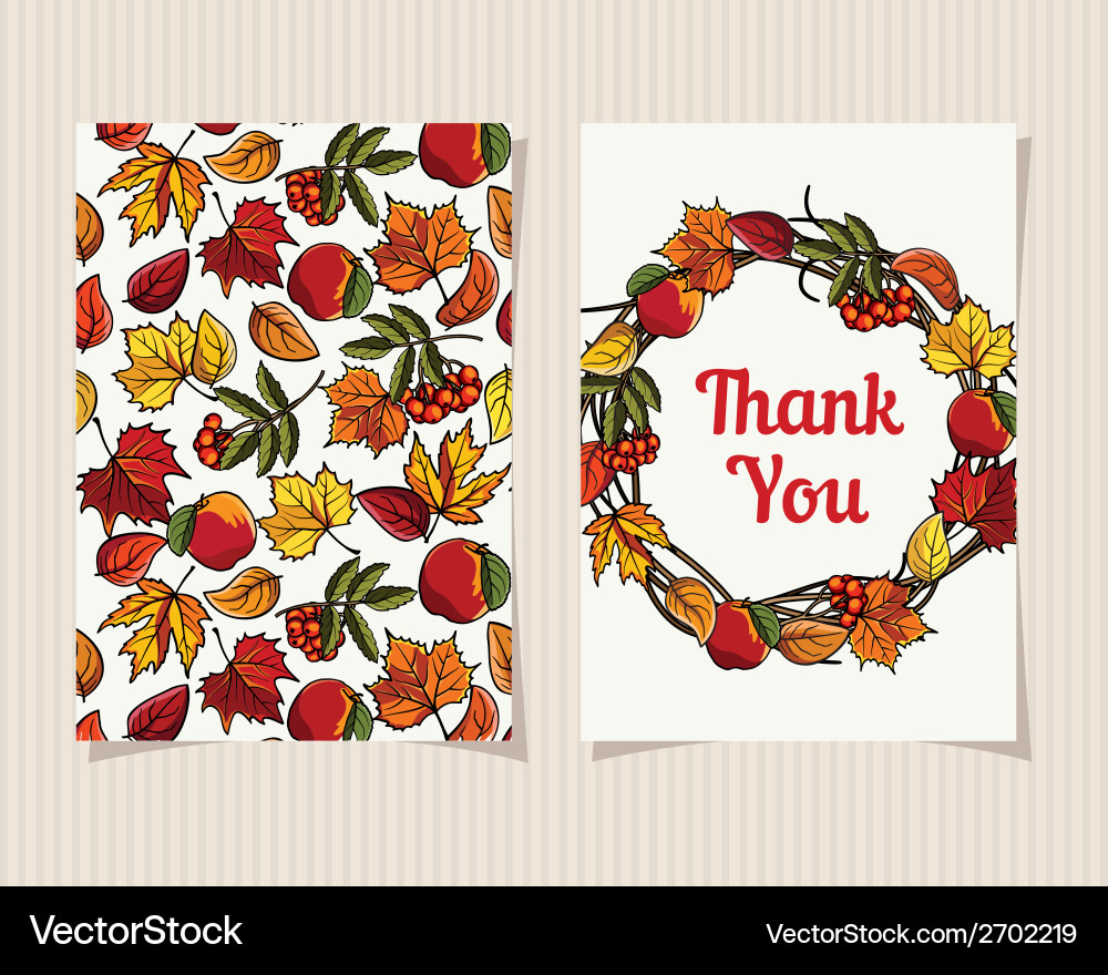 Decorative card thank you Royalty Free Vector Image