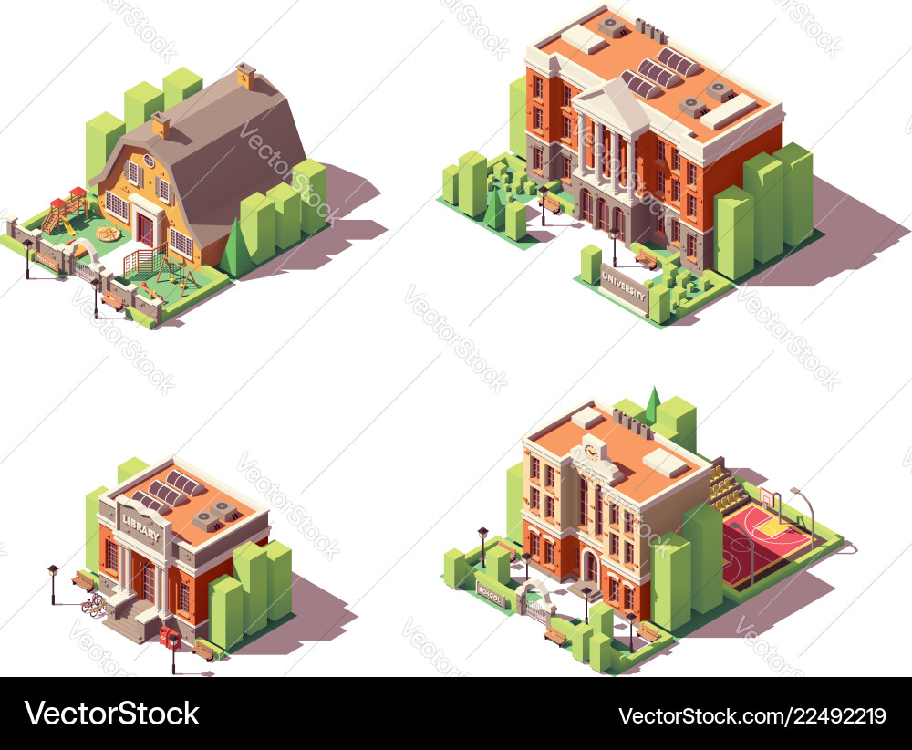 Academic Isometric Vector Images (over 2,300)