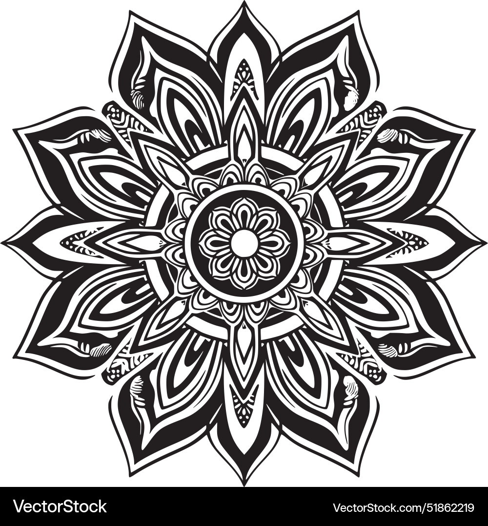 Mandala art Royalty Free Vector Image - VectorStock
