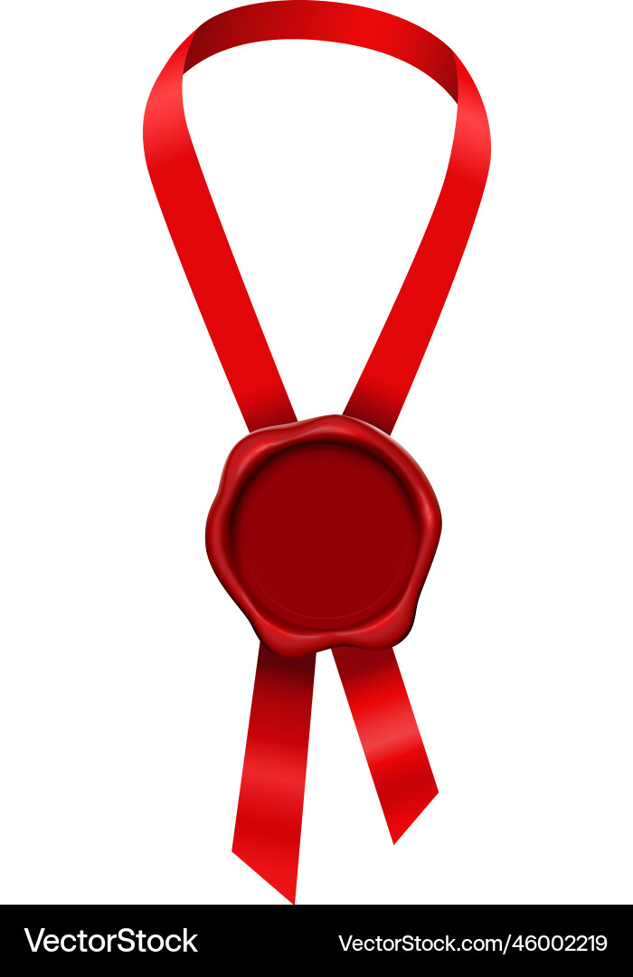 Neck ribbon stamp composition Royalty Free Vector Image