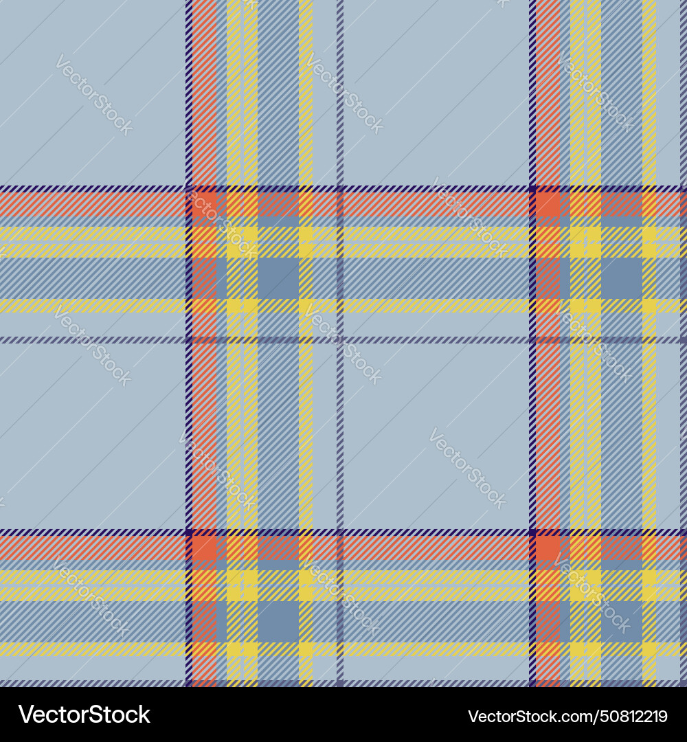 Plaid seamless pattern check fabric texture Vector Image