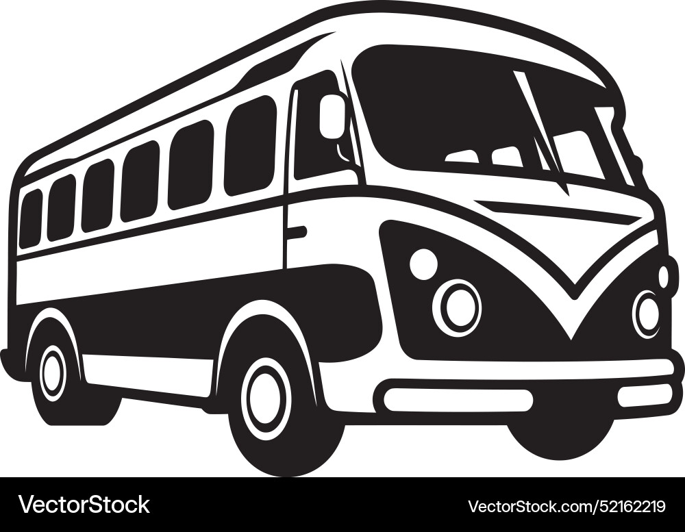Public bus for transport campaigns inter Vector Image