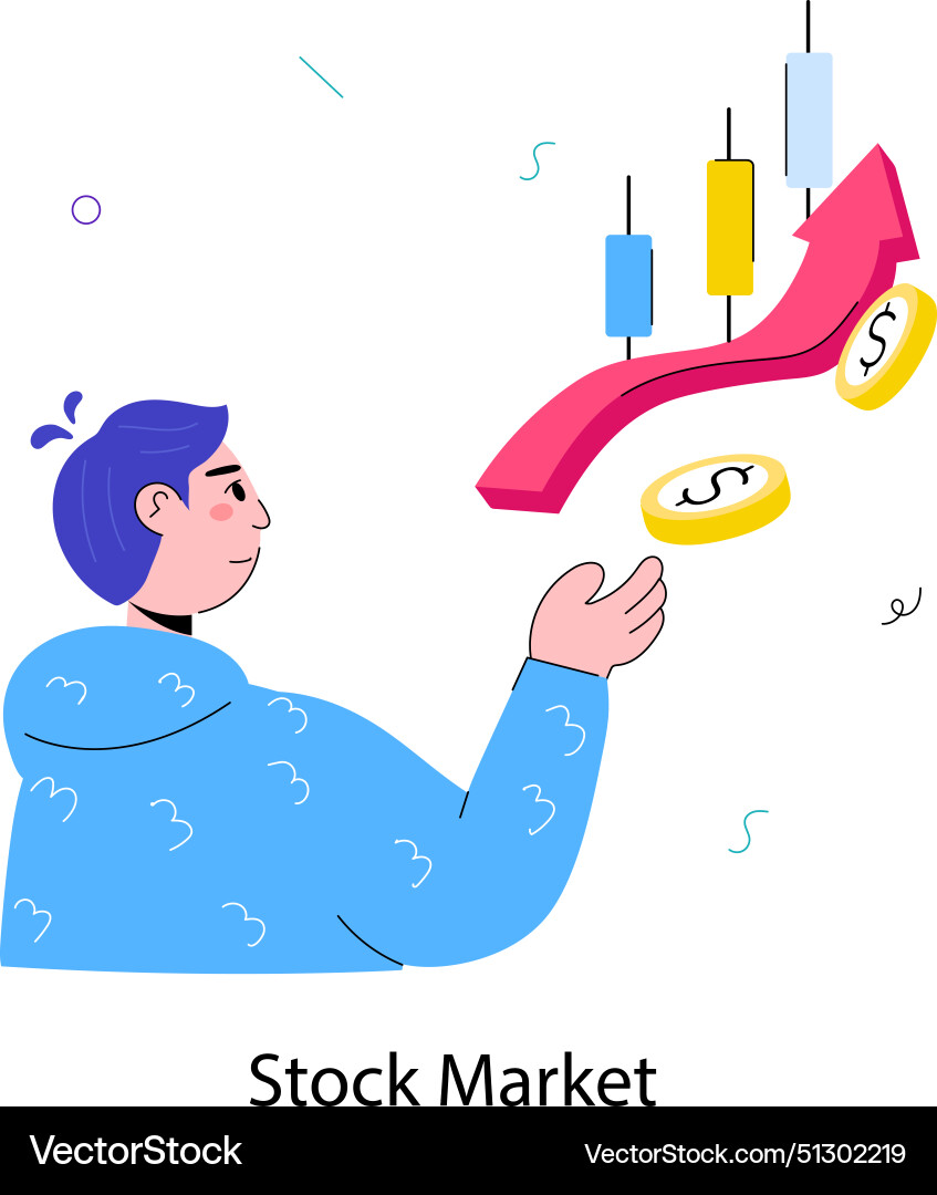 Stock market Royalty Free Vector Image - VectorStock