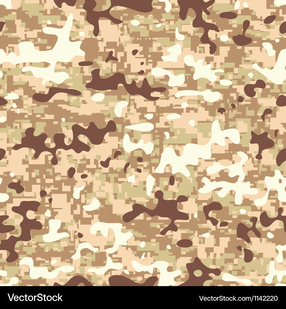 Digital Multicam Desert Camouflage Royalty Free Vector Image