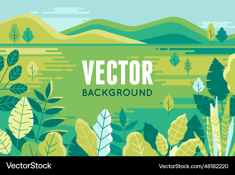 In trendy flat and linear style - background Vector Image