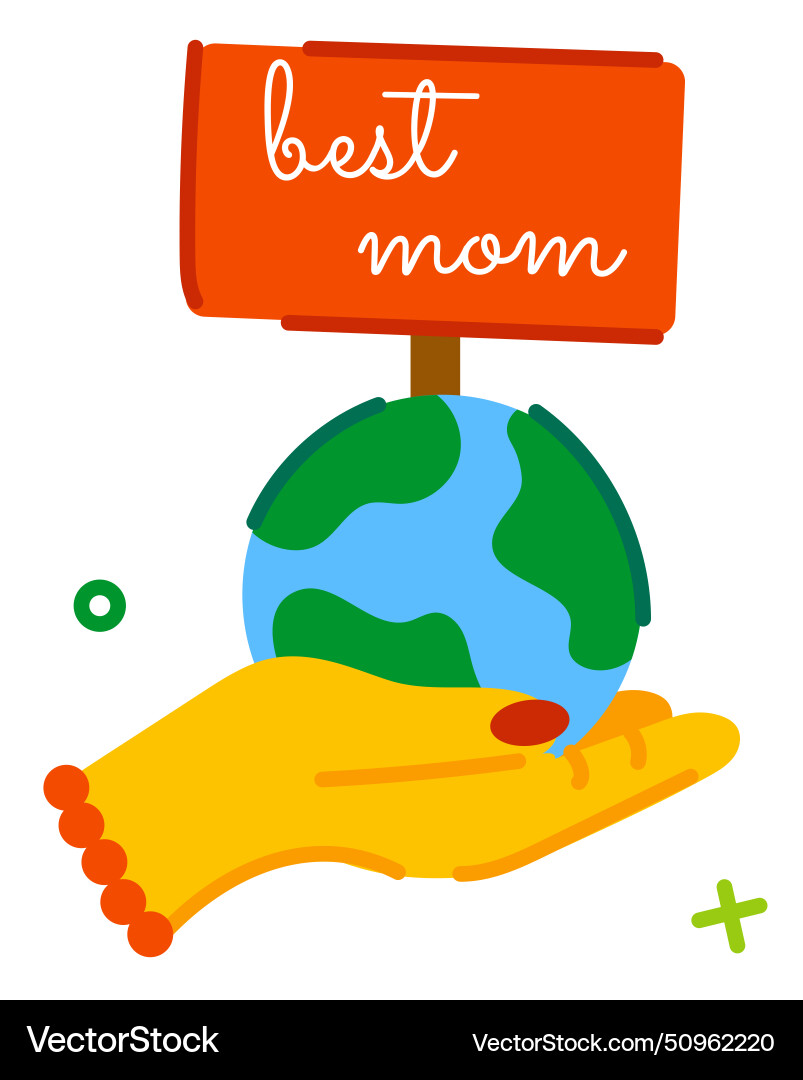 Mom word Royalty Free Vector Image - VectorStock