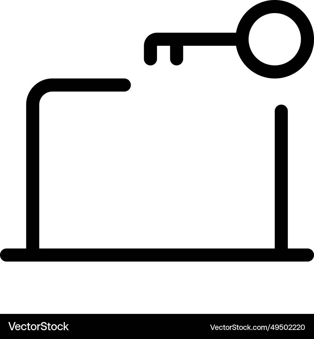 Secure gateway system installed in laptop Vector Image