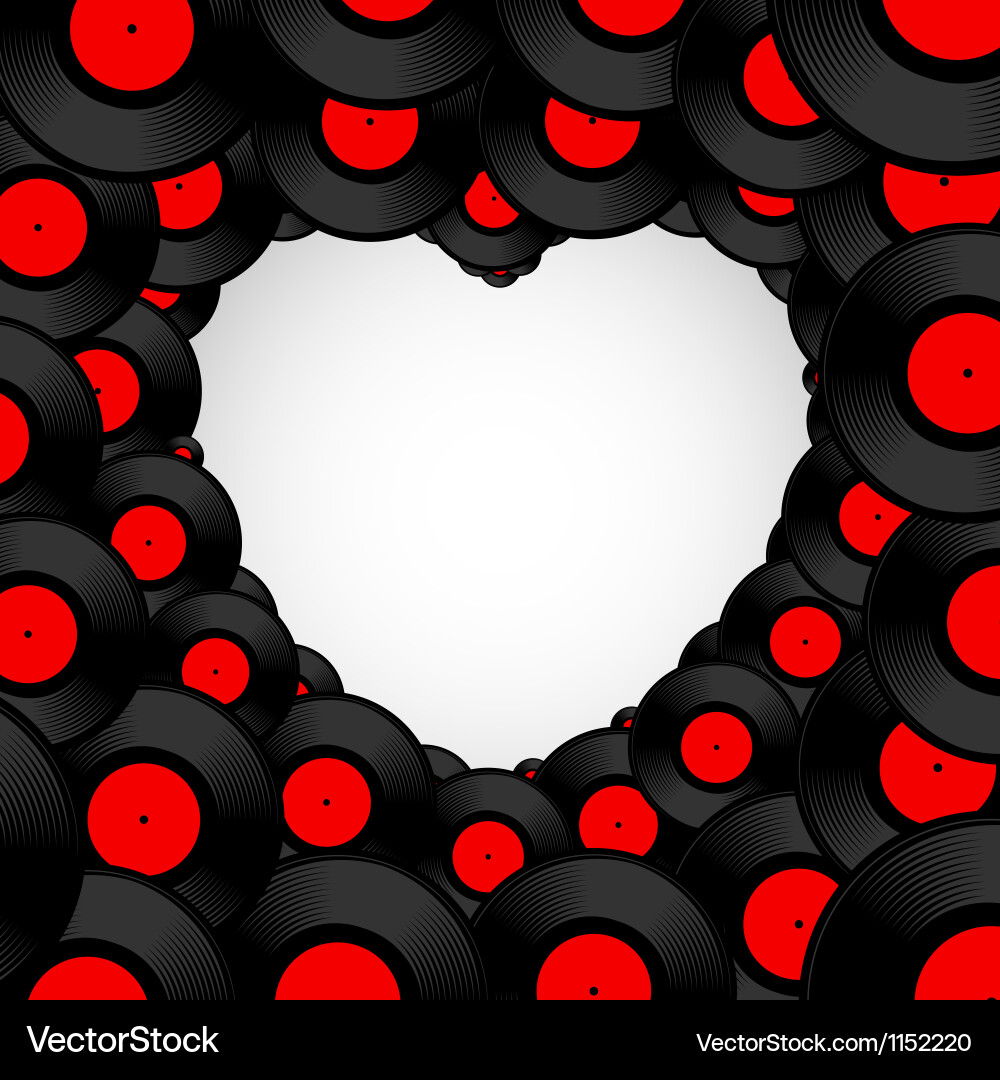 Vinyl record background Royalty Free Vector Image