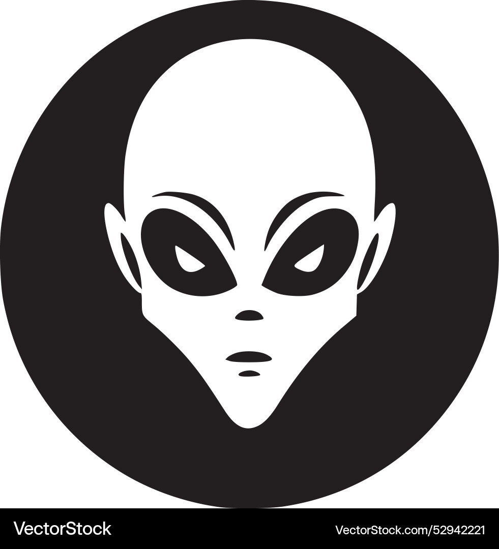 Alien - high quality logo ideal for t-shirt Vector Image