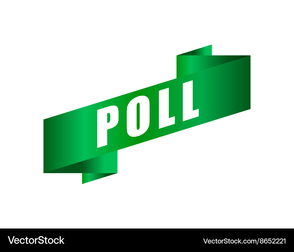 Banners with text poll Royalty Free Vector Image