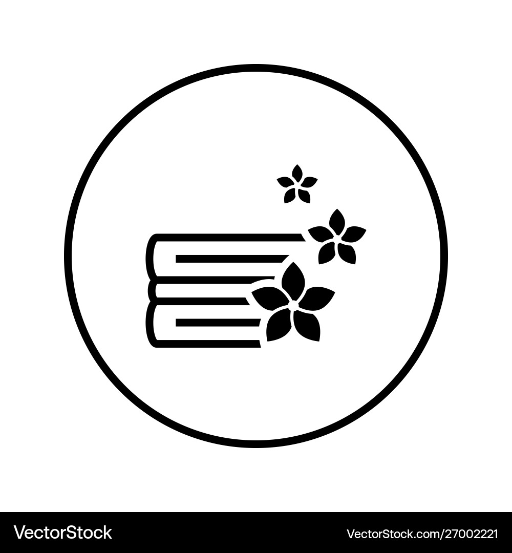 Clean fragrant linen laundry washing icon thin Vector Image