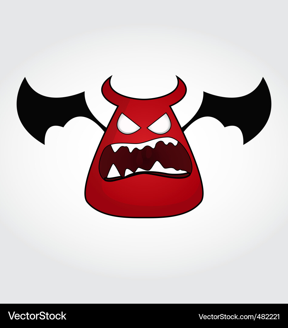 Cute Cartoon Imp Devil Royalty Free Vector Image