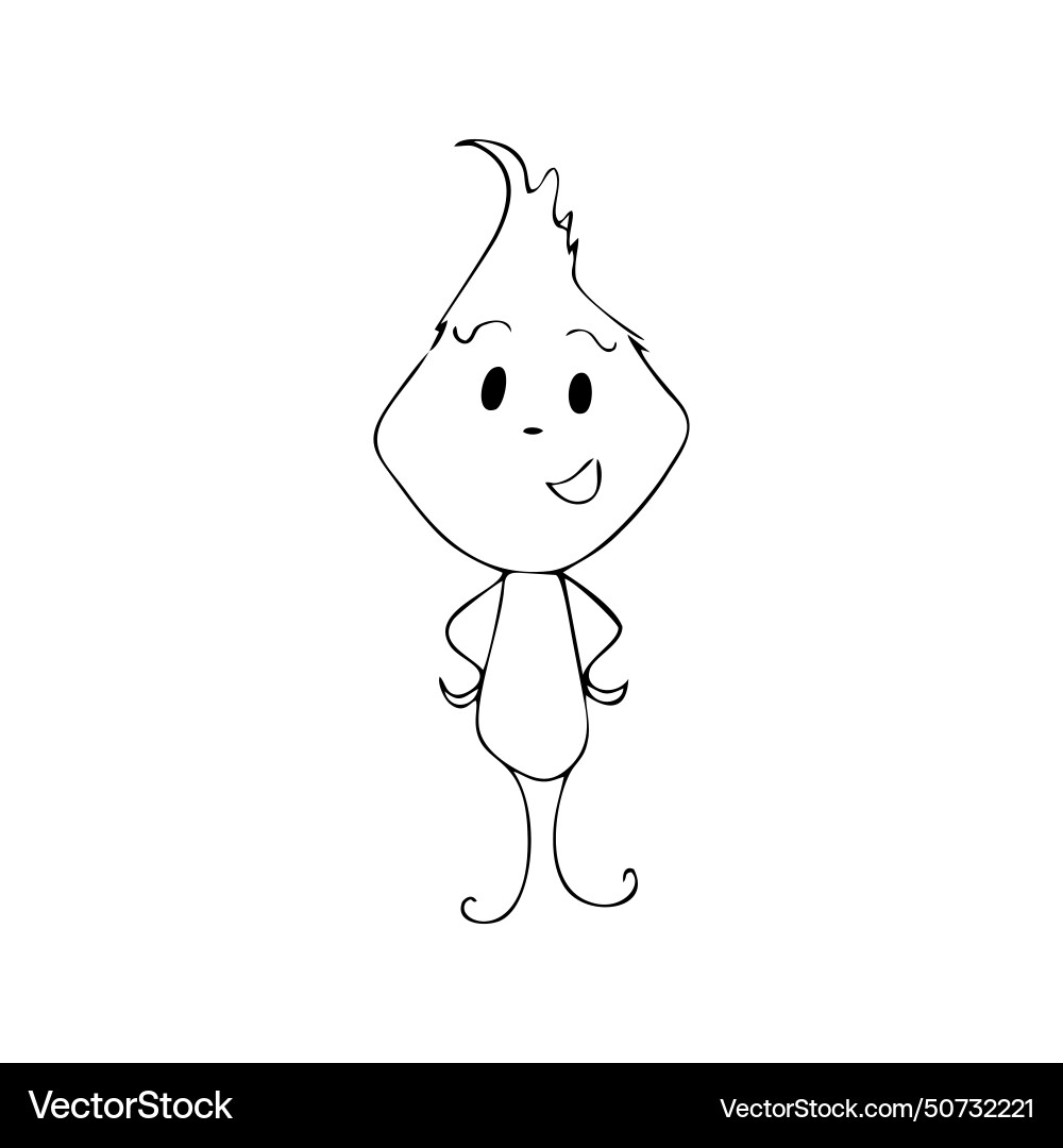 Man in the shape of a bow Royalty Free Vector Image