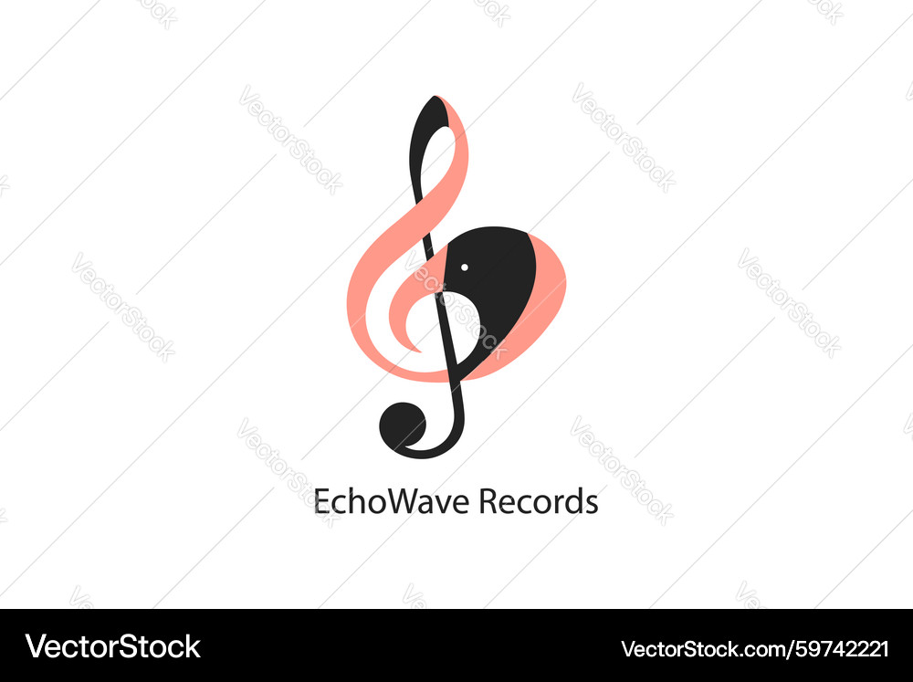 Modern music brand logo design perfect for djs Vector Image