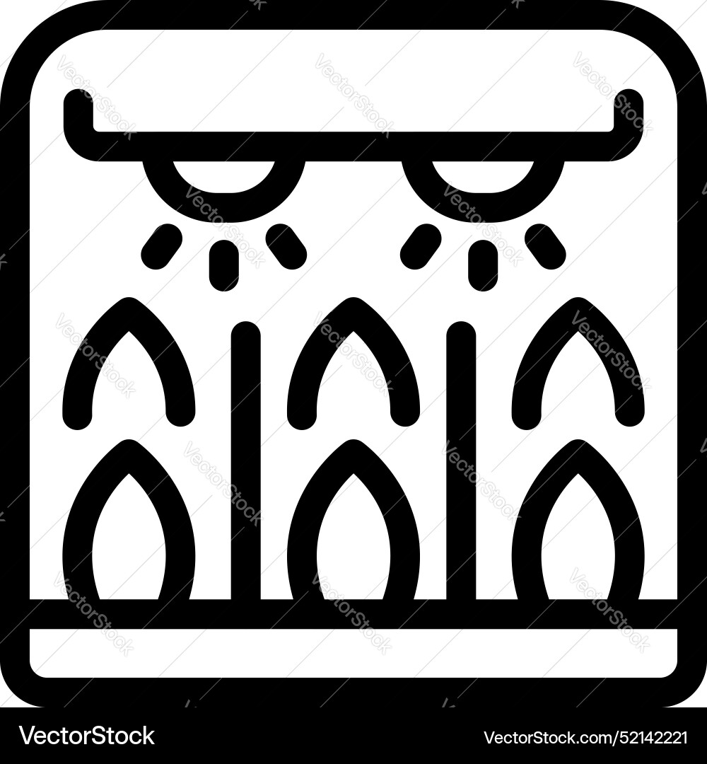 Smart farm technology growing plants using Vector Image