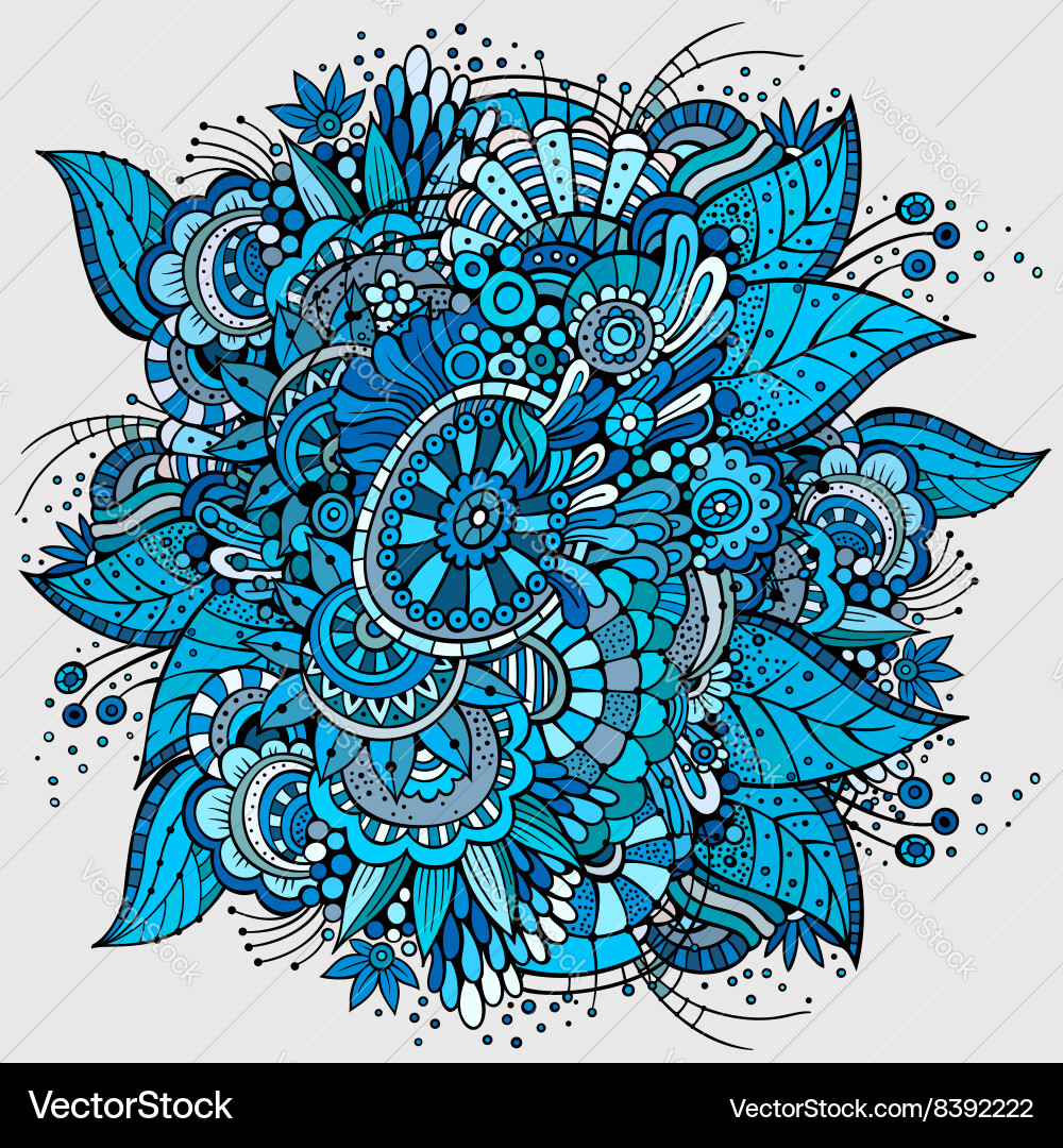 Abstract flowers background Royalty Free Vector Image