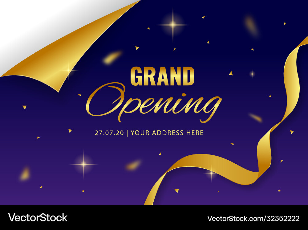 grand opening background template