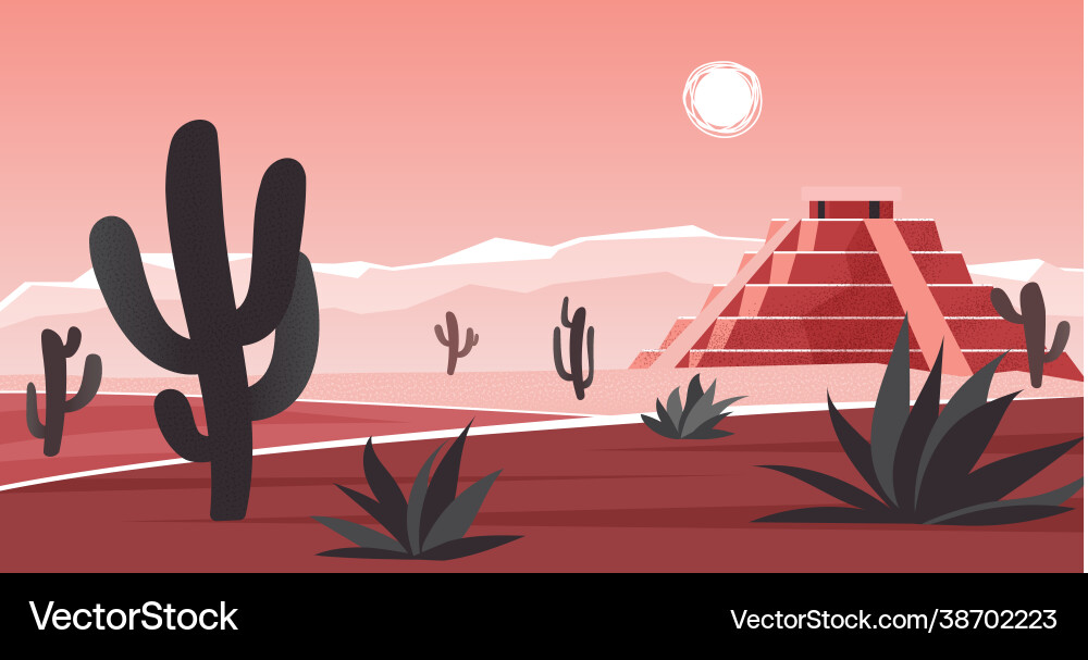 Aztec Temple Poster Vector Images (64)