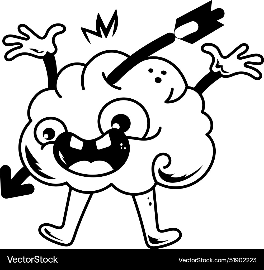 Crazy mind Royalty Free Vector Image - VectorStock