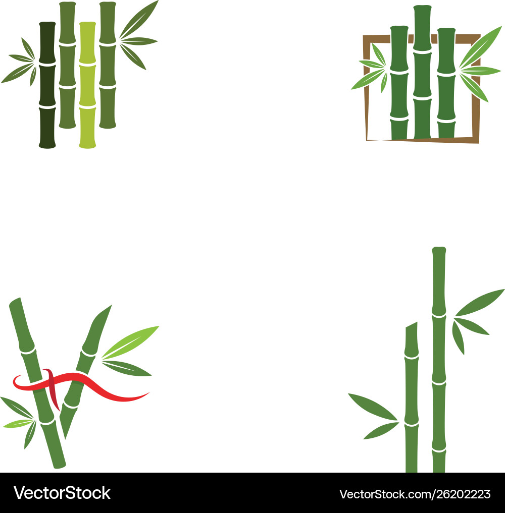 Elegant Bamboo Icon Royalty Free Vector Image - VectorStock