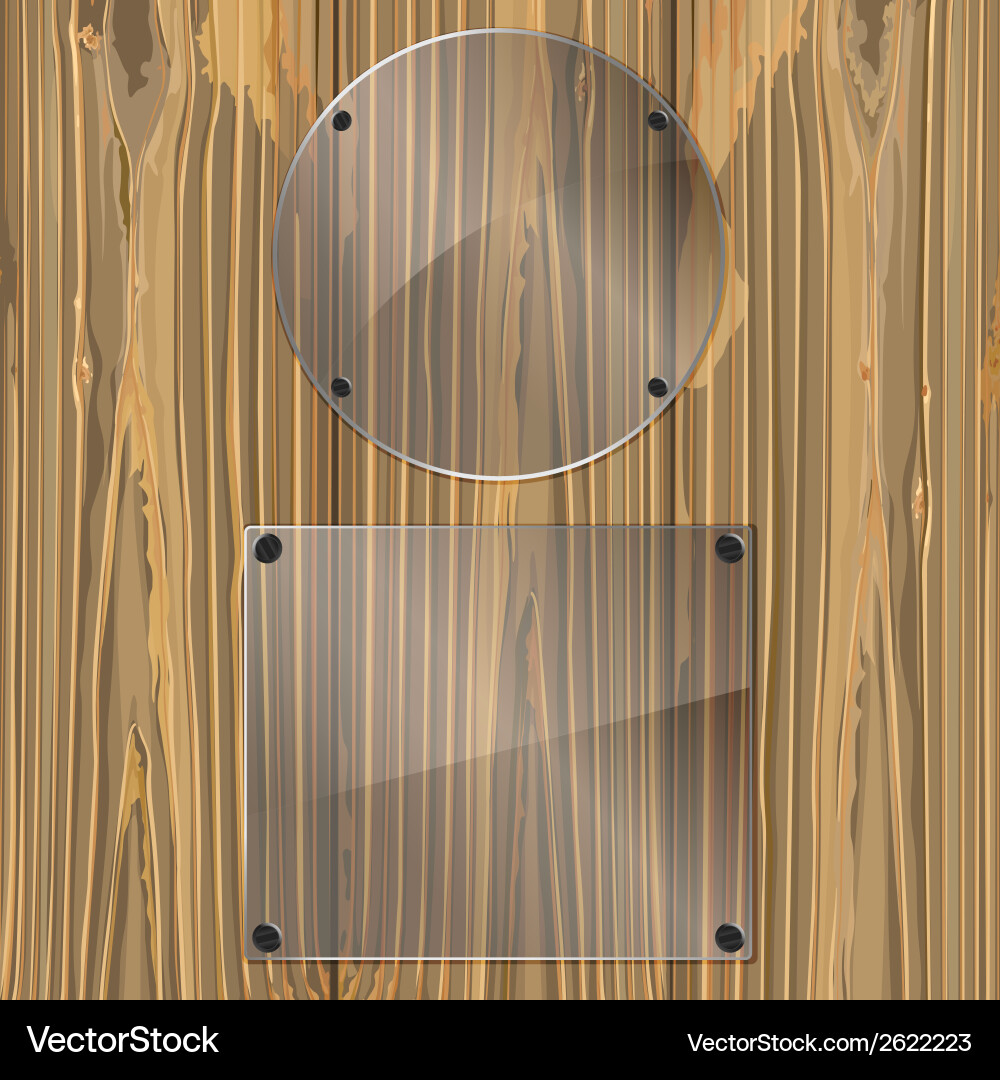 Glass on a wood Royalty Free Vector Image - VectorStock