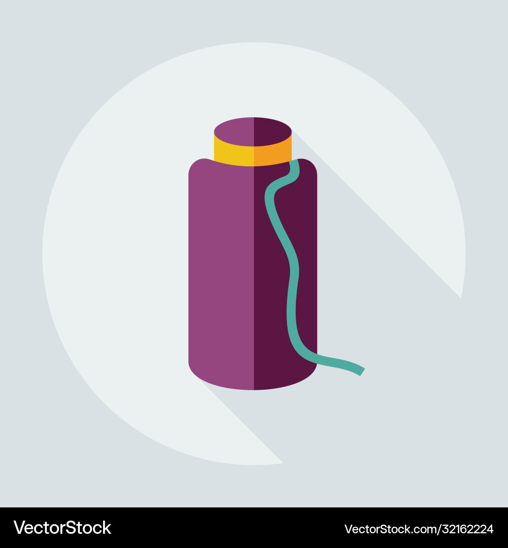 Flat modern design with shadow icons thread Vector Image