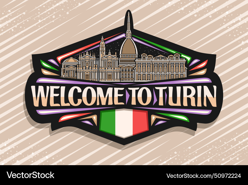 Logo for turin Royalty Free Vector Image - VectorStock
