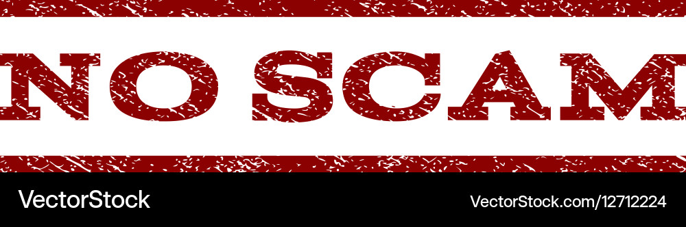No scam watermark stamp Royalty Free Vector Image