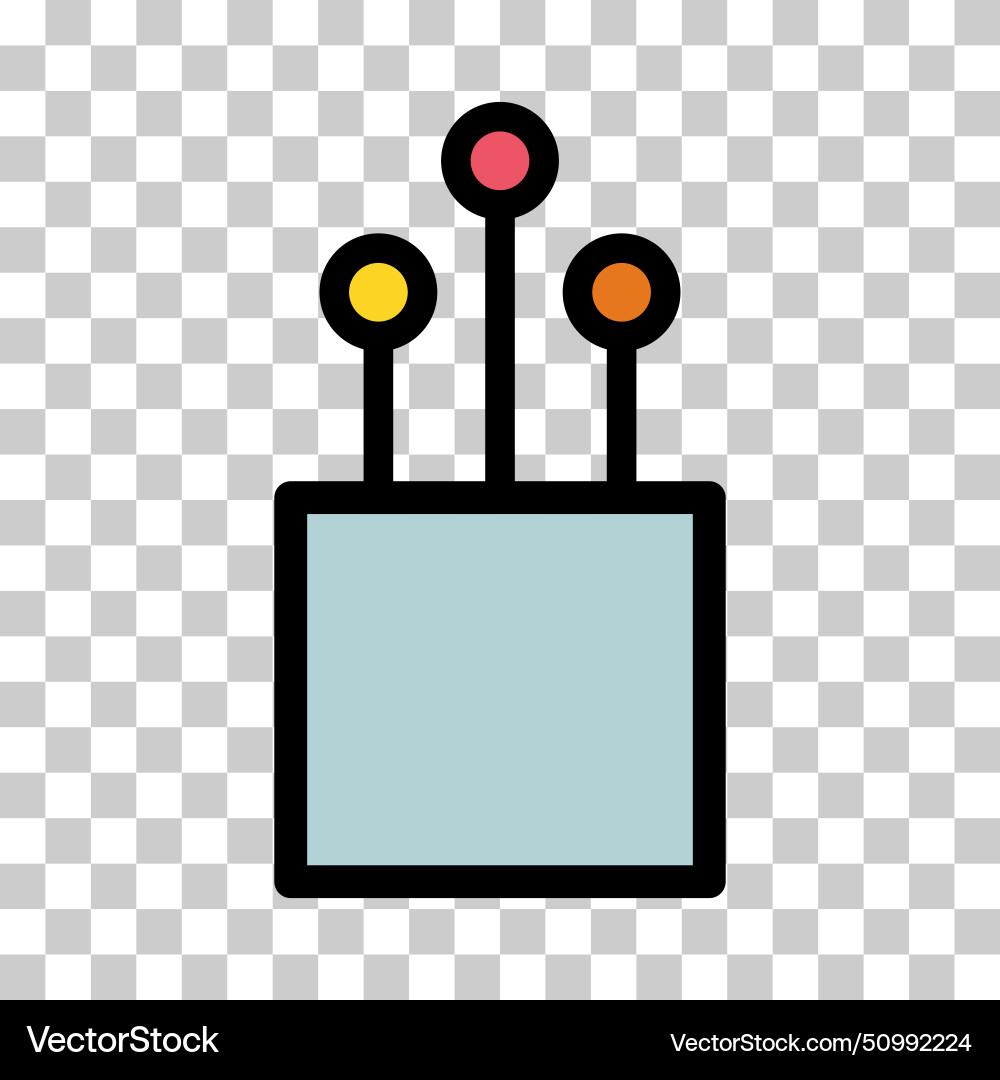 Optical cable icon technology information wire Vector Image