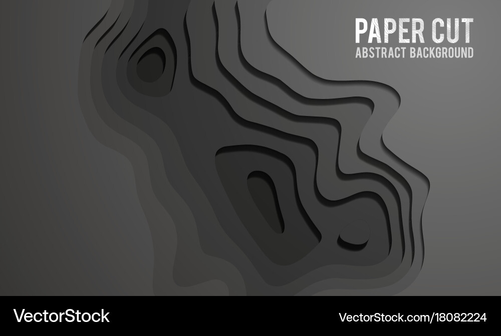 Paper cut banner concept carve abstract – Royalty-Free Vector | VectorStock