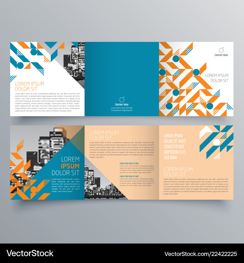 Brochure design template Royalty Free Vector Image