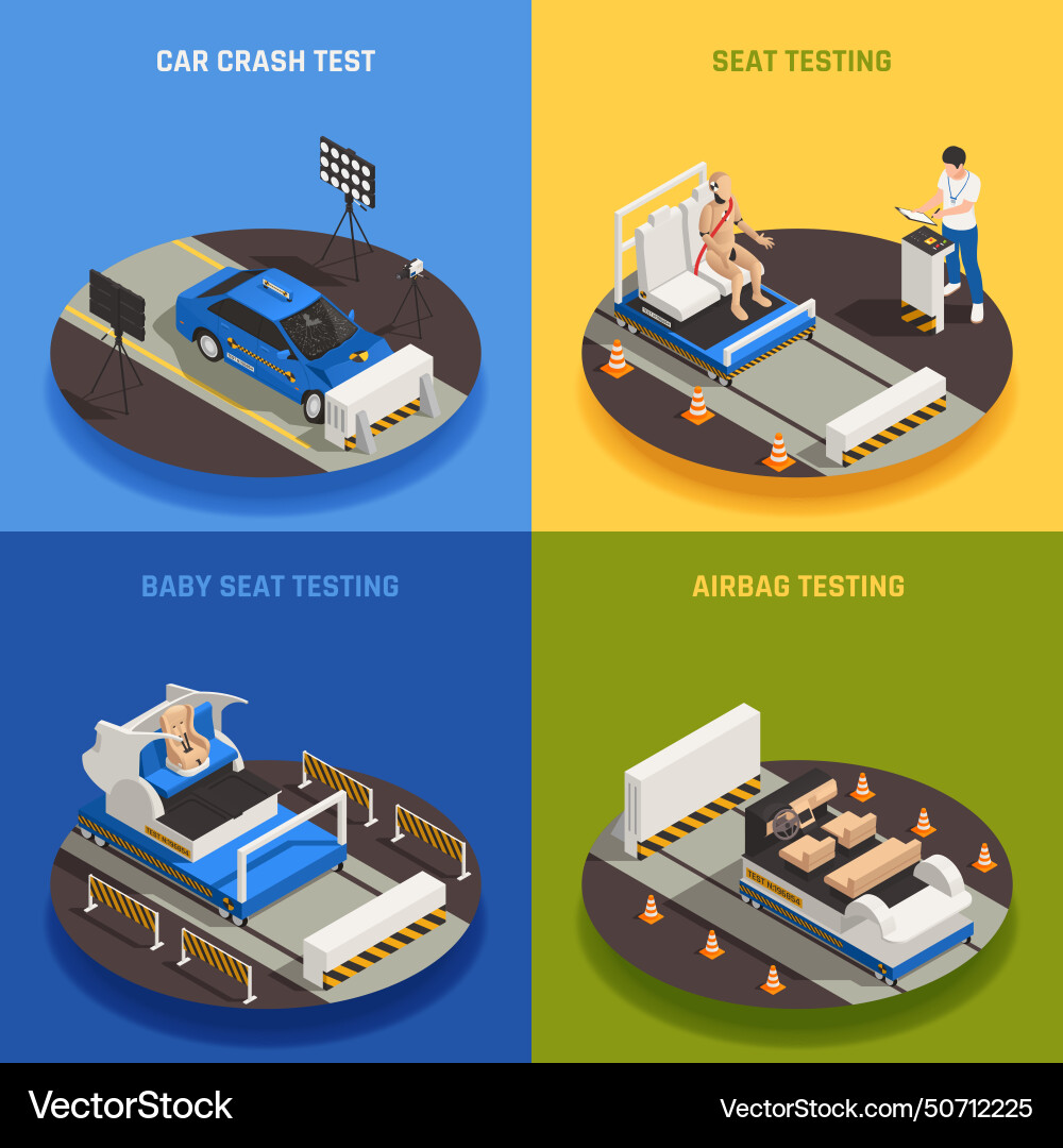 Car safery design concept Royalty Free Vector Image