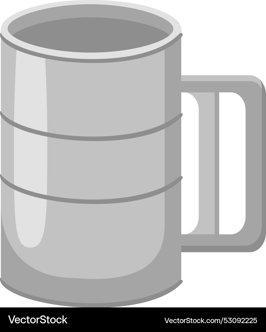 Sifting cup for flour baking ingredient tool icon Vector Image