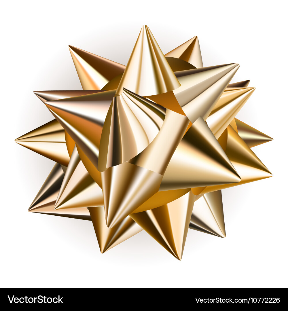 Big shiny bow Royalty Free Vector Image - VectorStock