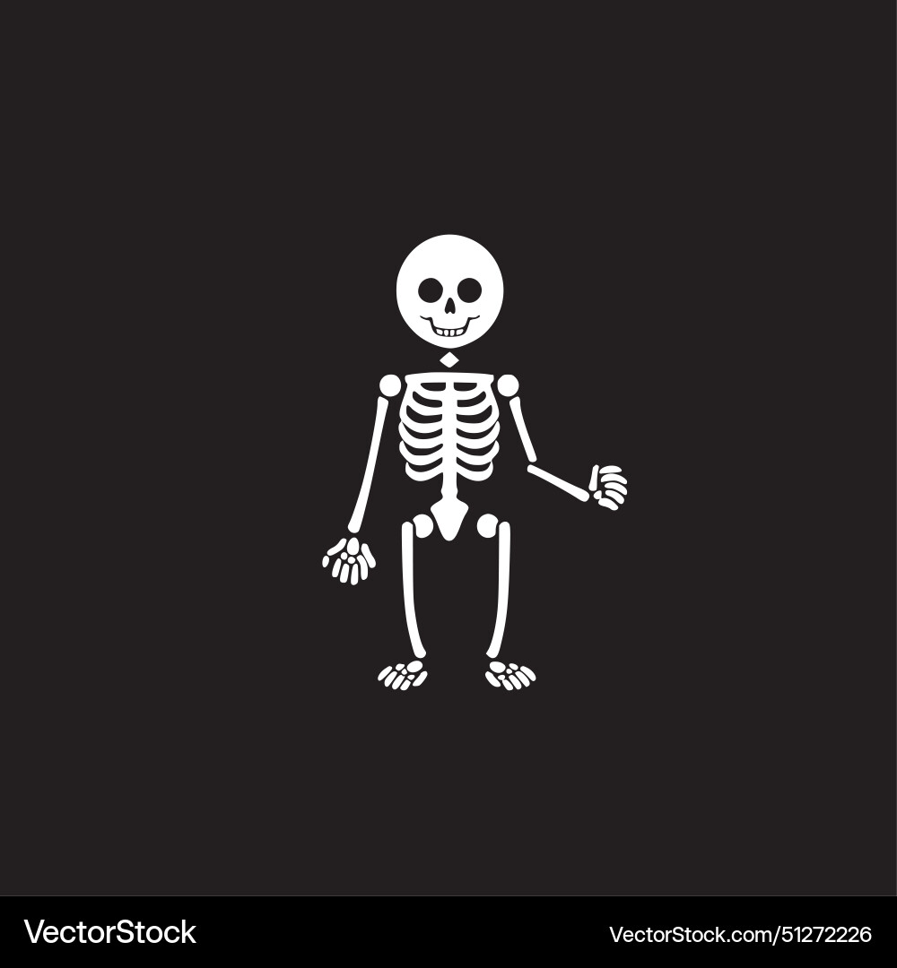 Skeleton - minimalist and flat logo Royalty Free Vector