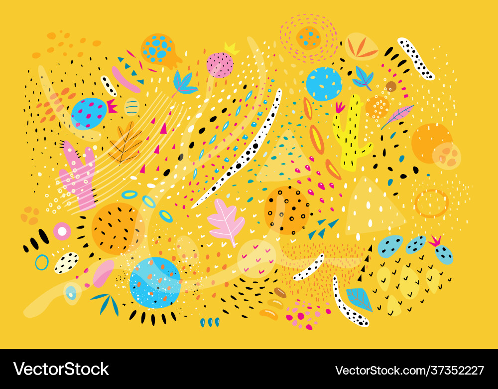 Abstract organic seeds ingredients collage Vector Image