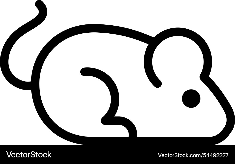 Cute Mouse Icon - Vector Animal Royalty Free Vector Image