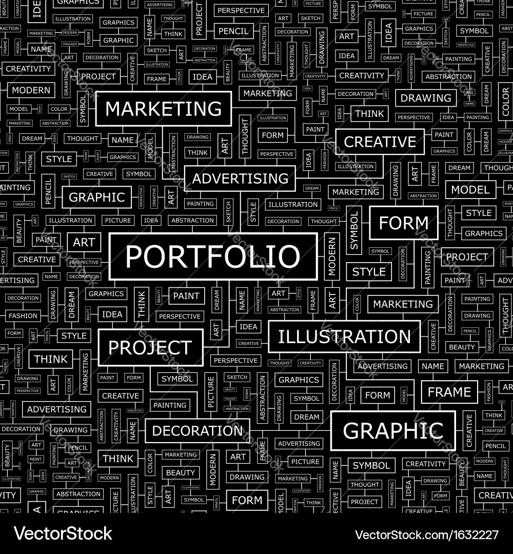 Portfolio Royalty Free Vector Image - VectorStock