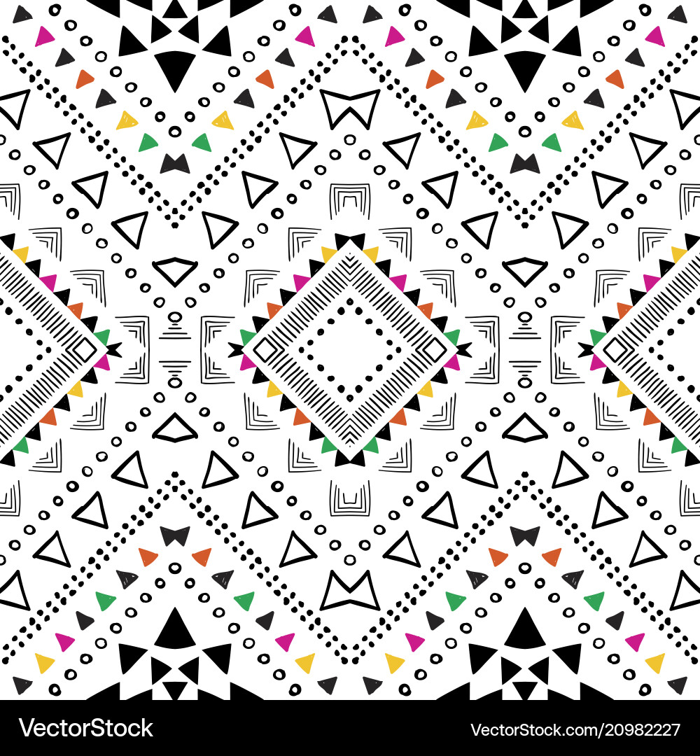 Tribal geometric design Royalty Free Vector Image
