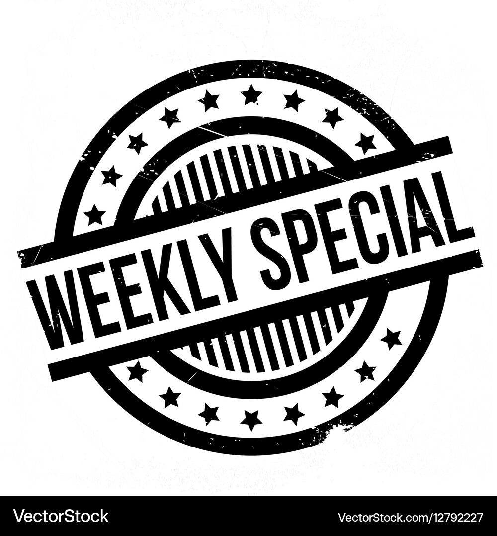 Weekly special rubber stamp Royalty Free Vector Image
