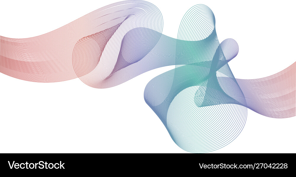 Elegant speed futuristic high-tech swoosh wave Vector Image