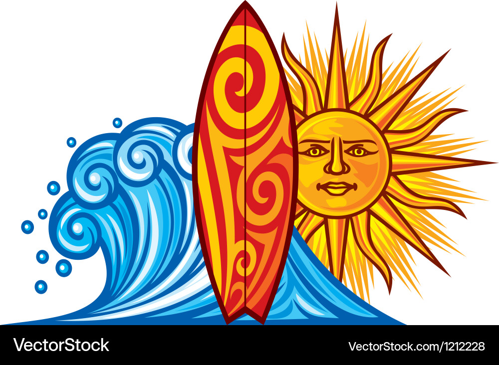 Surfboard Symbol Royalty Free Vector Image - VectorStock