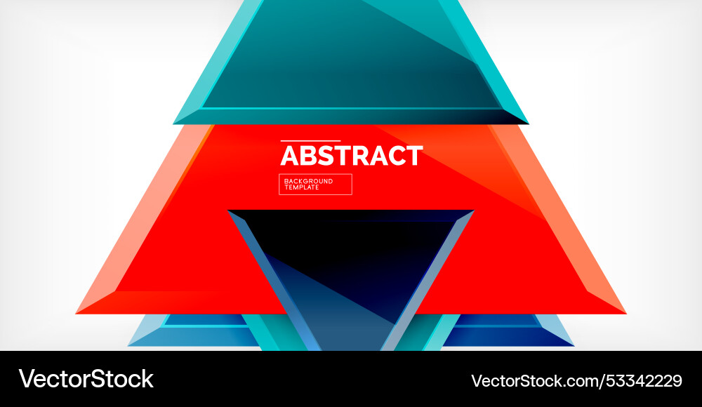 Abstract background - glossy triangles Royalty Free Vector
