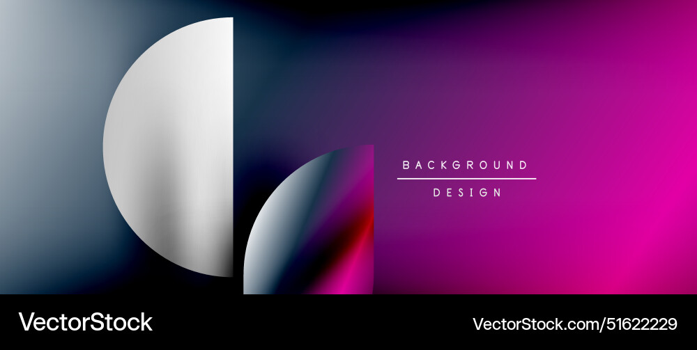 Bright color circle and round element minimal Vector Image