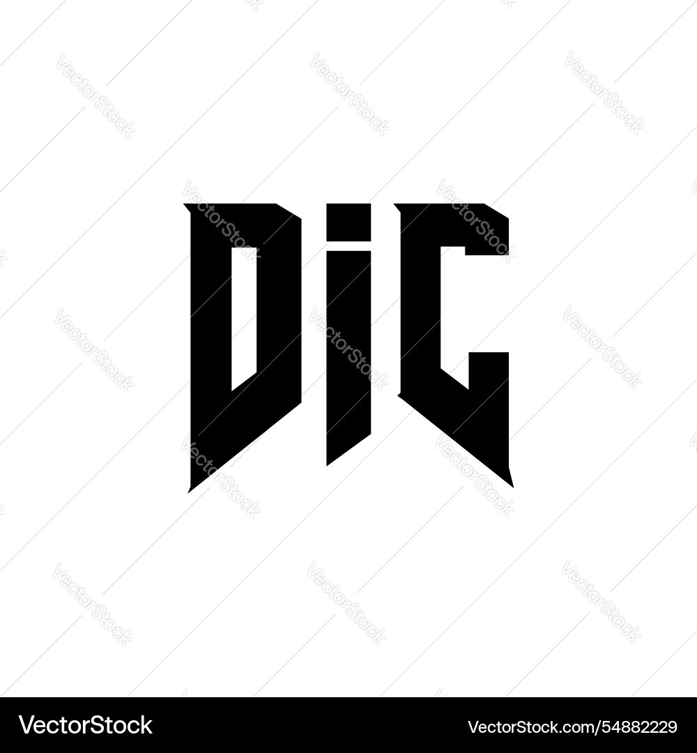 Dic letter logo design for technology company Vector Image