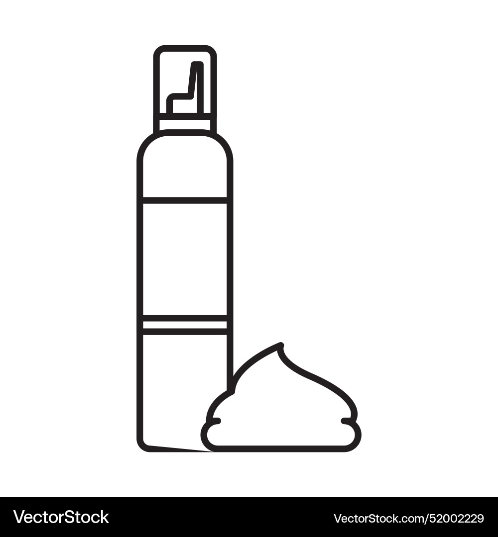 Hair mousse icon perfect for care Royalty Free Vector Image