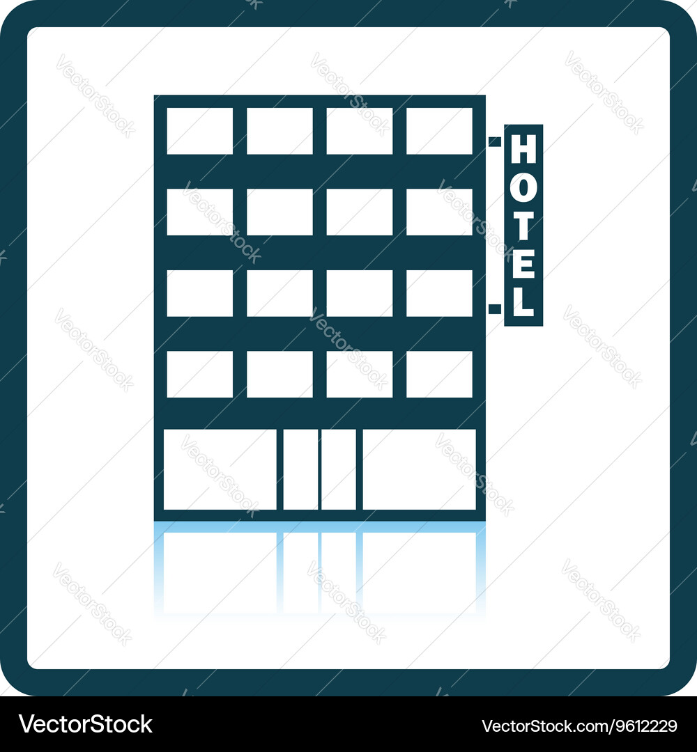 Hotel building icon Royalty Free Vector Image - VectorStock