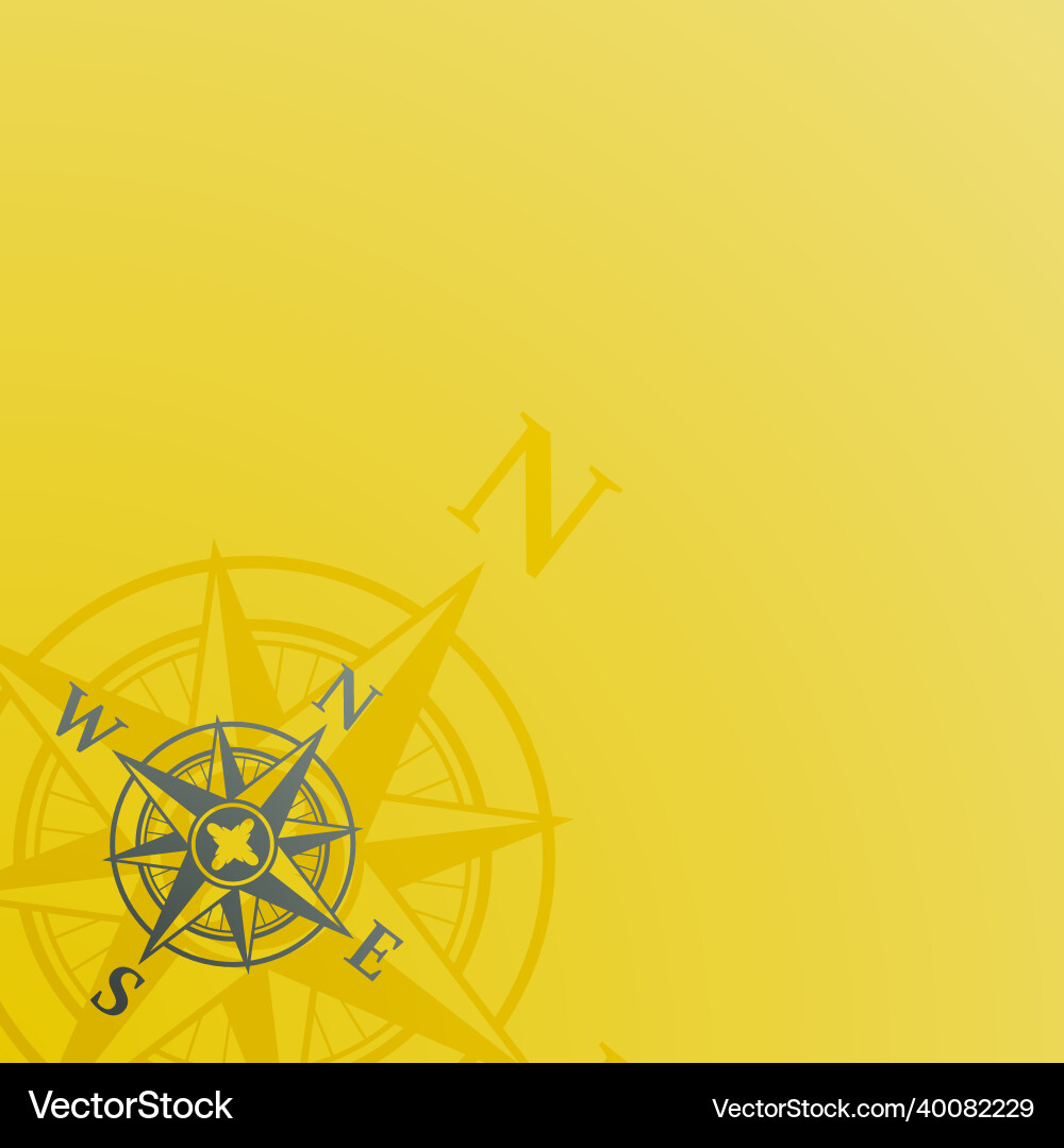 Yellow background with compass silhouette – Royalty-Free Vector ...